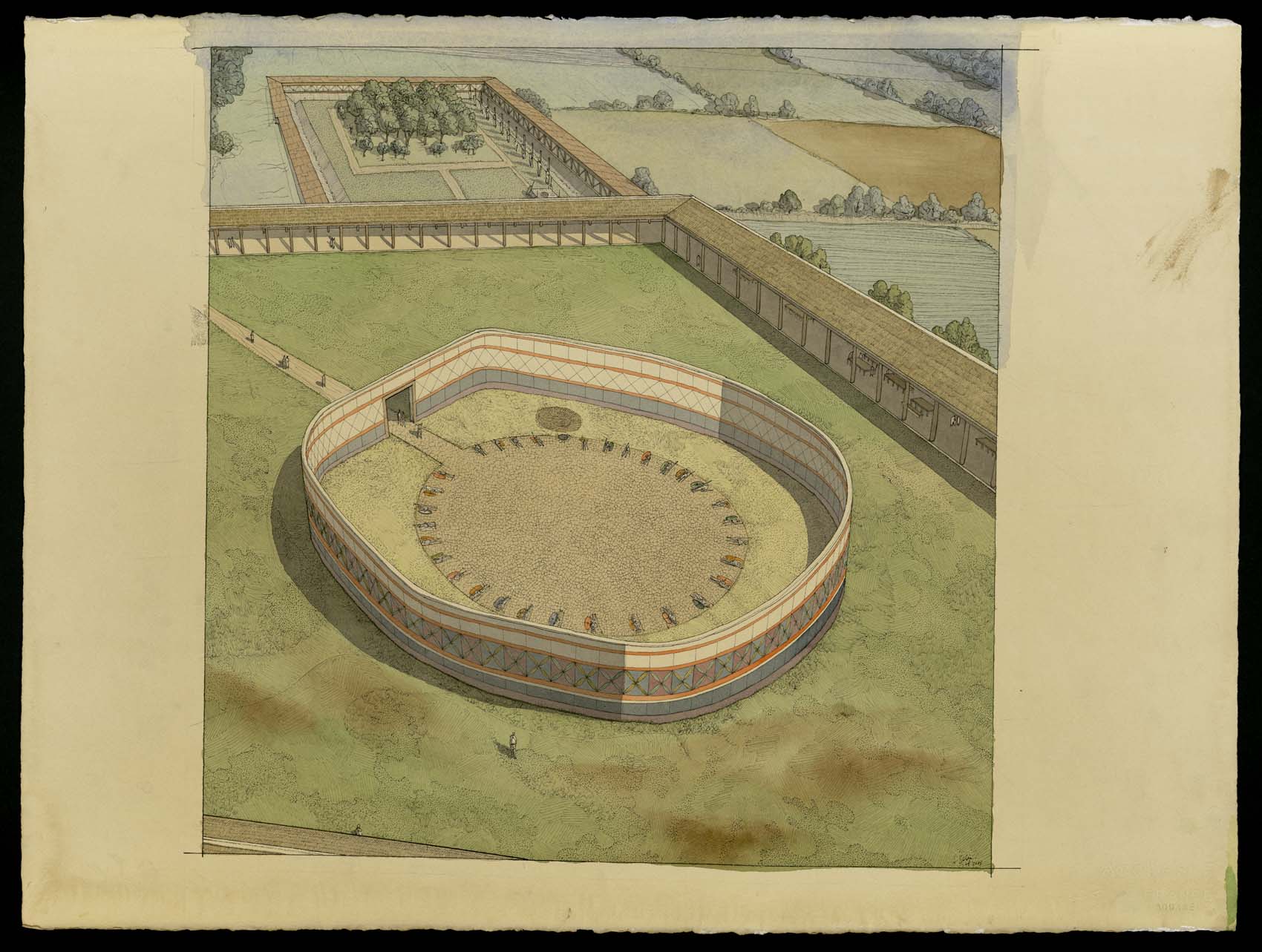 Ribemont-sur-Ancre, the esplanade - Jean-Claude Golvin